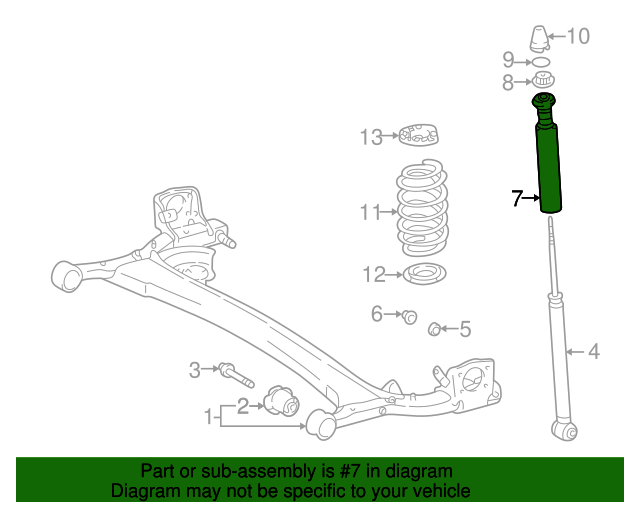 2000-2006 Toyota Shock Mount 48750-52010 | Toyota OEM Direct