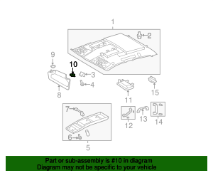 74348-0C030-E0 - Sun-Visor Holder - 2007-2013 Toyota | OEM Genuine ...