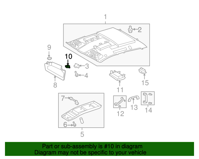 74348-0C030-E0 - Sun-Visor Holder - 2007-2013 Toyota | OEM Genuine ...