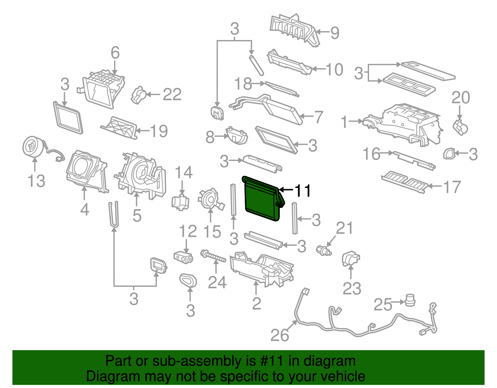 2010-2015 Chevrolet Camaro Air Conditioning Evaporator Core Kit ...