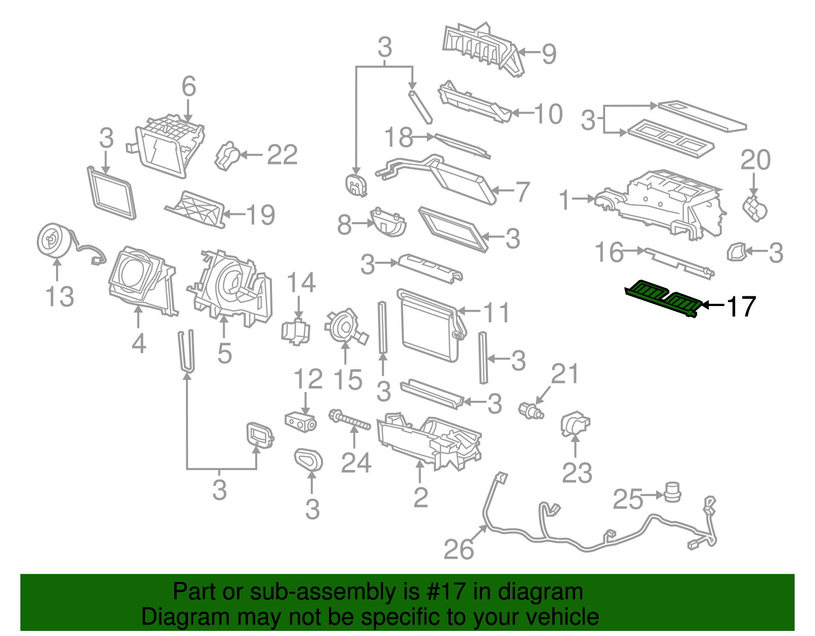 2010-2015 Chevrolet Camaro Heating and Air Conditioning Defroster Valve ...