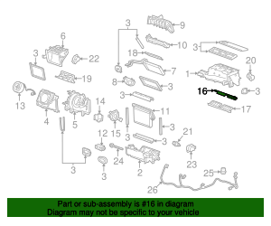 2010-2015 Chevrolet Camaro Heating and Air Conditioning Vent Valve ...