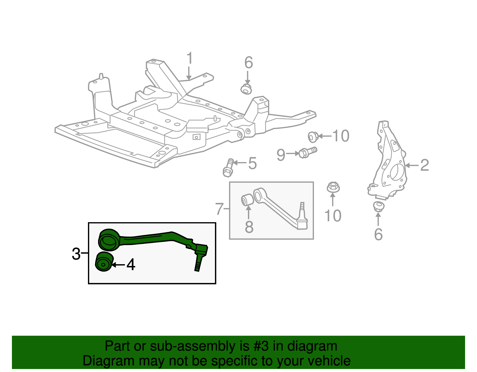 2010-2015 Chevrolet Camaro Front Driver Side Lower Suspension Control ...