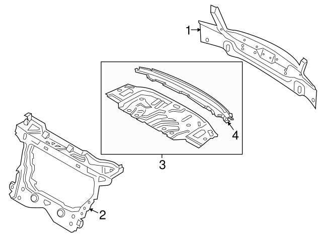 41347240434 - 2011-2016 BMW Rear Body Panel (41-34-7-240-434) | BMW of ...