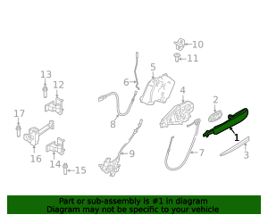 Genuine BMW 51-21-8-492-203 | Handle, Outside | FREE Shipping on Most ...