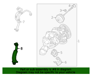 0P2-145-772-A - Turbocharger Oil Line 2019-2024 Audi | AutoNationParts.com