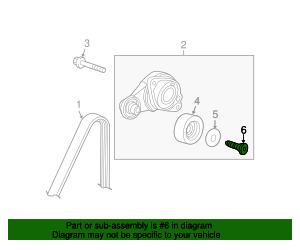 90002-RB0-000 - Idler Pulley Bolt 2009-2017 Honda Fit | Honda Parts Online