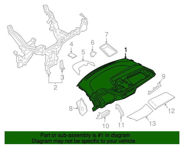 Genuine BMW 51-45-9-282-685 | Instrument Panel | FREE Shipping on Most ...