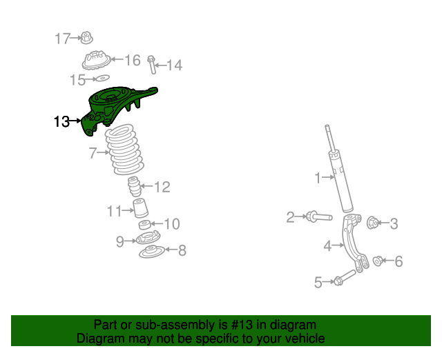 8R0-412-391-A - Bracket 2008-2017 Audi | AutoNationParts.com
