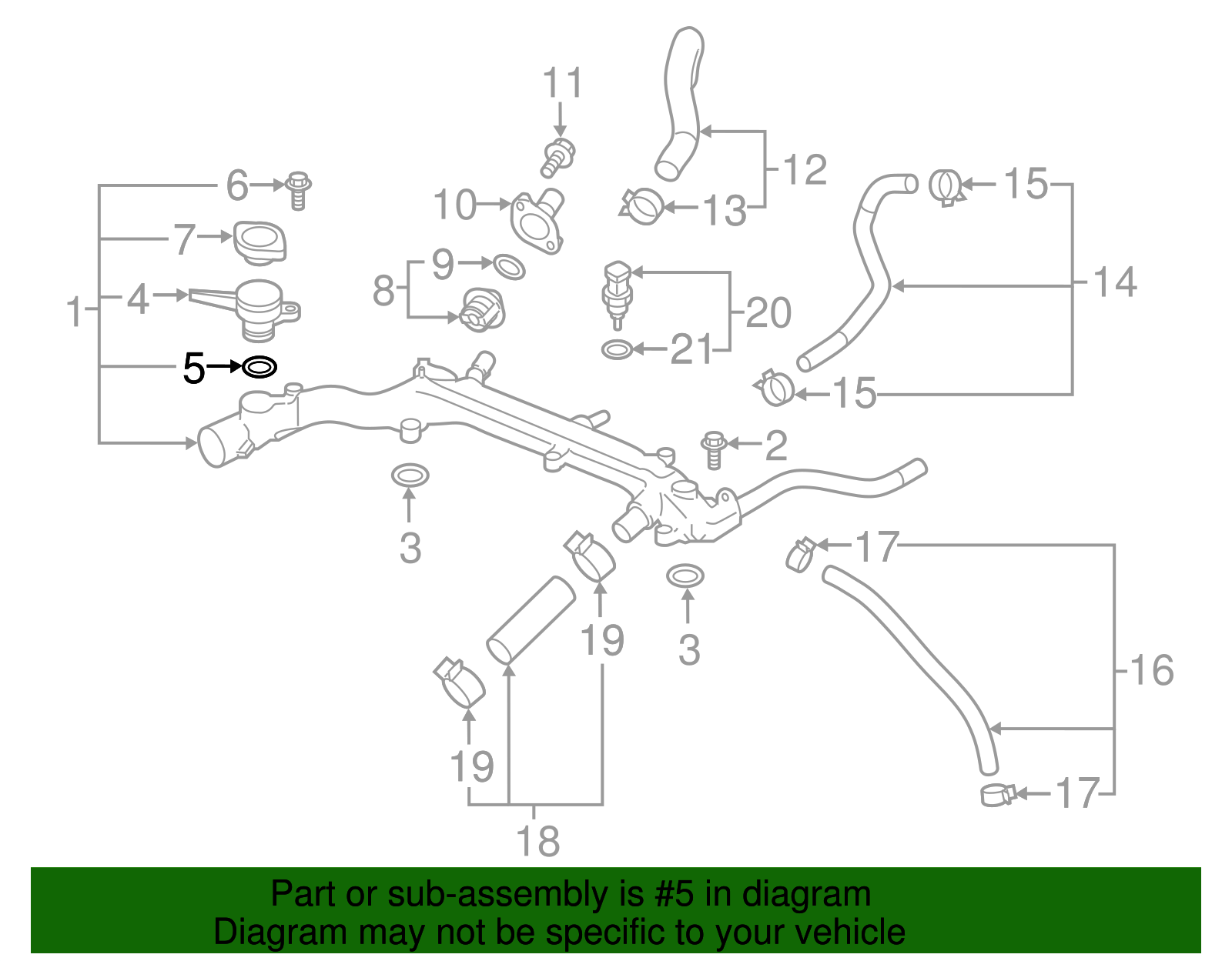 2017-2024 Subaru Filler Neck O-Ring 806922110 | Subaru Parts Store