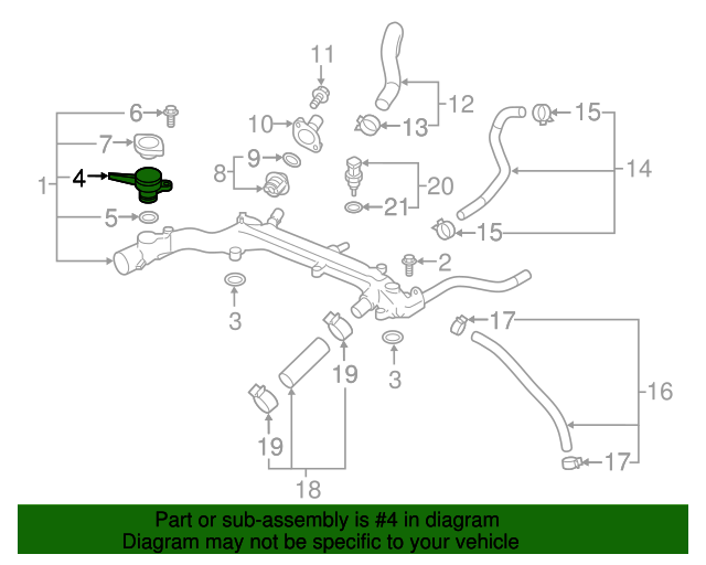 2017-2023 Subaru Filler Neck 21175AA010 | OEM Parts Online