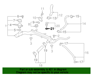2017-2024 Subaru Engine Coolant Temperature Sensor O-Ring 803910060 ...