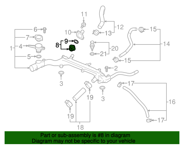 21210AA191 - Thermostat - 2023 Subaru | DiscMonster