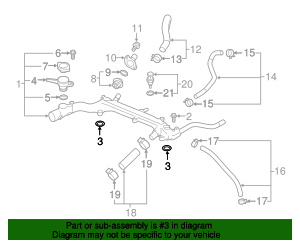 1990-2024 Subaru Water Pipe O-Ring 806933080 | Subaru Parts Store