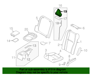 Genuine Headrest Cover for 2007-2010 Volvo XC90 | Part# 39801121 | Over ...