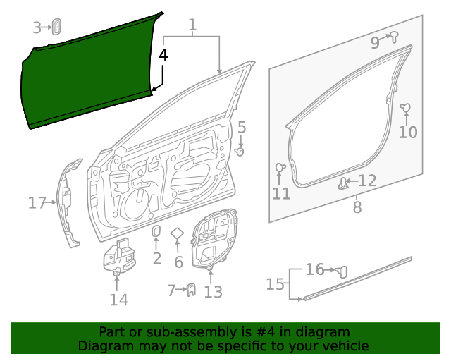 2019-2024 Lexus Outer Panel 67111-06250 | OEM Vehicle Parts
