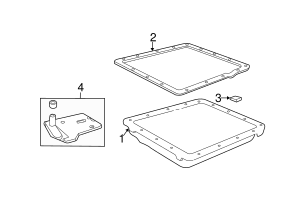 2015-2024 GM Automatic Transmission Fluid Pan Gasket 24260071 GM ...