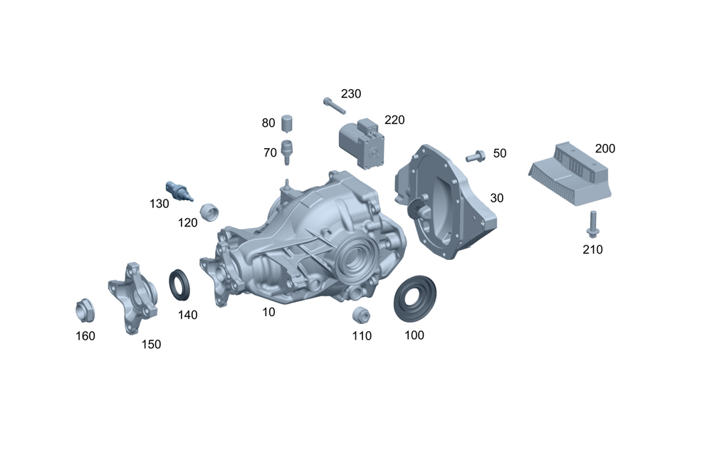 232-350-11-03 - Rear Axle Differential 2023-2024 Mercedes-Benz ...