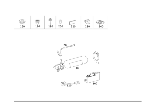 Fire Extinguisher System for 2005 Mercedes-Benz S 430 | Mercedes-Benz ...