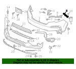 71198-TG7-A51 - Spacer L Front Bumper Side - 2019-2021 Honda Pilot ...