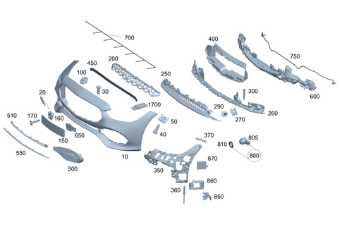 Front Bumper for 2016 Mercedes-Benz C 300 | MercedesBenz.parts
