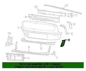 2018-2021 Dodge Challenger Extension Panel - Passenger Side (RH ...
