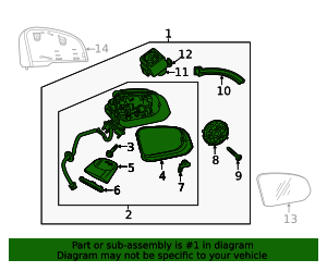31477669 - Door Mirror 2019-2023 Volvo | AutoNationParts.com