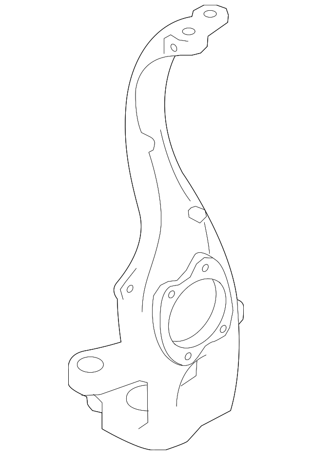 Audi OEM Steering Knuckle Part# 8W0-407-253-F | OEM Vehicle Parts