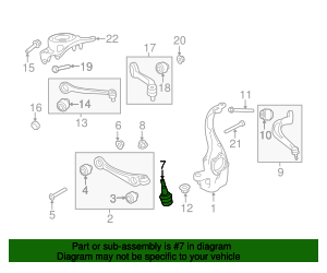 8W0-407-689-B - Lower Ball Joint 2016-2024 Audi | Audi OEM Parts