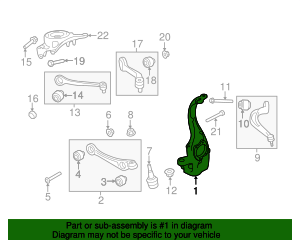 8W0-407-253-F - Steering Knuckle 2017-2023 Audi | AutoNationParts.com