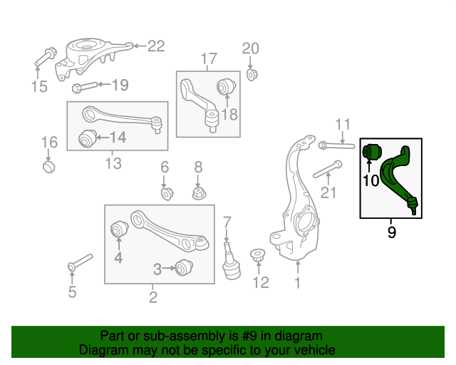 8W0-407-694-B - Suspension Control Arm 2016-2024 Audi | AutoNationParts.com