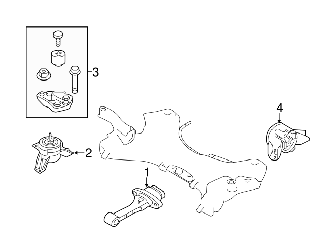 2014-2015 Kia Sorento Side Mount Bracket 21820 2W100 | QuirkParts