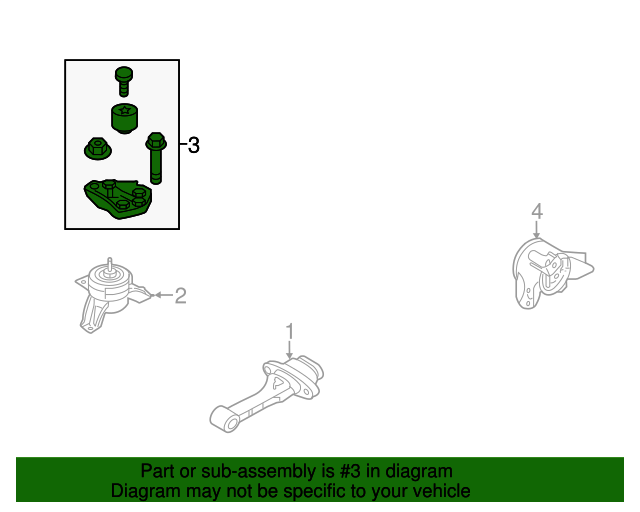 21820-2W100 - Side Mount Bracket - 2014-2015 Kia Sorento | Kia Auto Parts