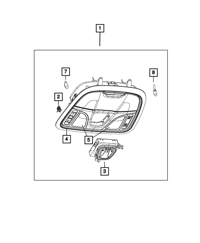 2014-2022 Mopar Console Lid Bumper 68299651AA | Mopar Estores