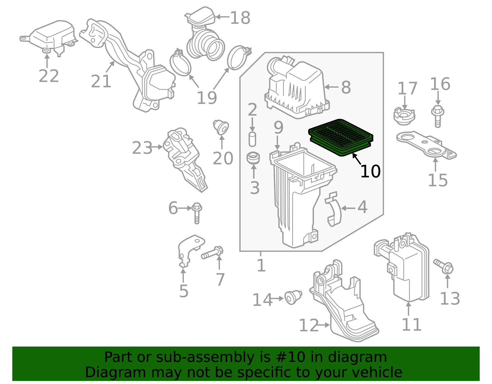 16546-5RB1A - Air Filter - 2018-2025 Nissan | Nissan OEM Parts Direct