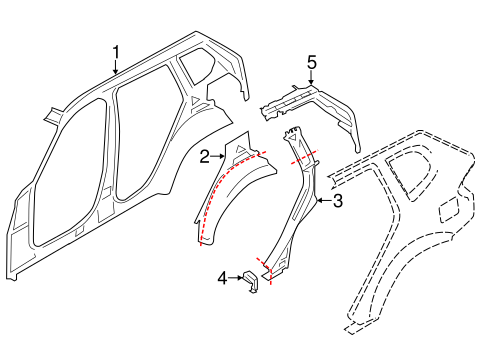 Inner Structure for 2017 BMW X3 | getBMWparts