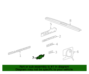 2019-2023 Chevrolet Tailgate Emblem 84434791 | TascaParts.com