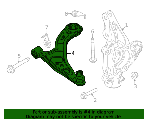 2021-2024 Ford Mustang Mach-E Lower Control Arm LJ9Z-3078-A | Village Ford