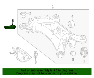 213-320-48-01 - Suspension Crossmember Stop 2017-2023 Mercedes-Benz ...
