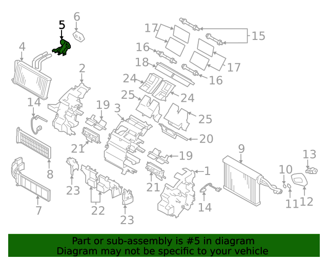 2017-2023 Subaru Heater Core Clamp 72152FL01A | Subaru Parts Guys