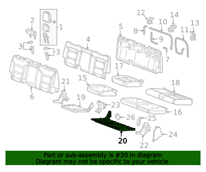 2019-2024 GM Cushion Frame 84834194 GM | GMPartsDirect.com