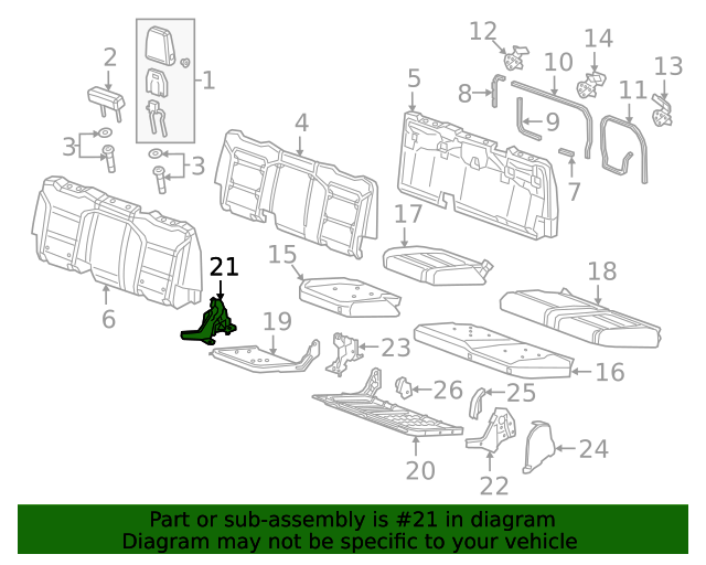 2019-2021 GM Lower Latch 84850478 | GMPartsDirect.com