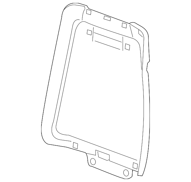 2015-2022 GM Jet Black Rear Seat Back Trim Panel 23262201 ...