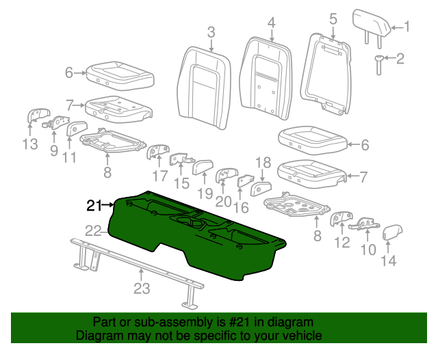 2015-2022 GM Jet Black Rear Compartment Floor Stowage Trim Compartment ...