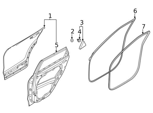 83130-Q5000 - Door Weather-Strip 2021-2023 Kia Seltos | Kia.Parts Store