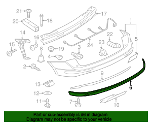 8R0-807-521-T-GRU - Spoiler 2009-2012 Audi Q5 | Audi OEM Parts