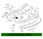 2010-2012 Audi Q5 Bumper Cover Grommet 191-853-586-F | OEM Parts Online