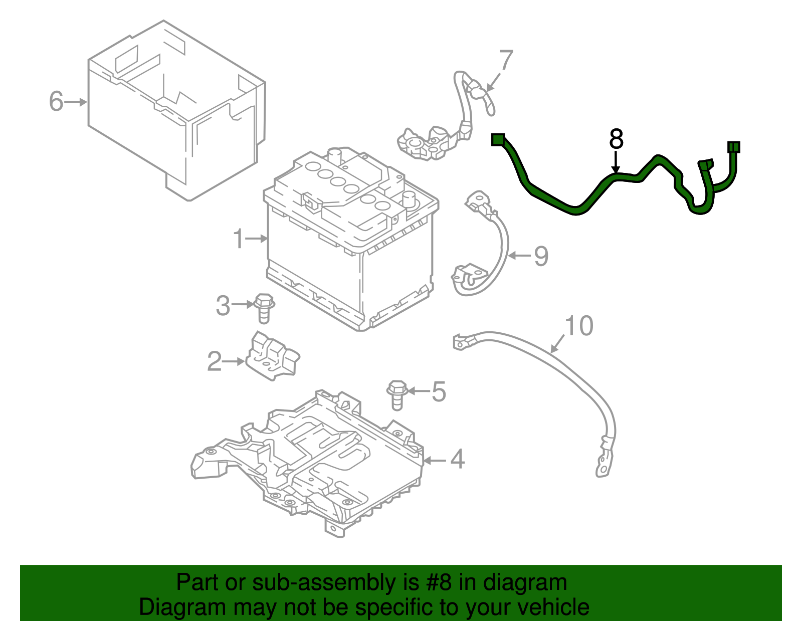 91850-H9040 - High-Quality Battery Cable for 2018-2020 Hyundai Accent ...