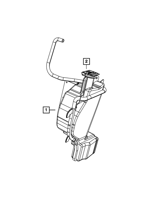 2009-2022 Mopar Genuine Coolant Recovery Bottle 68050749AA | Mopar ...