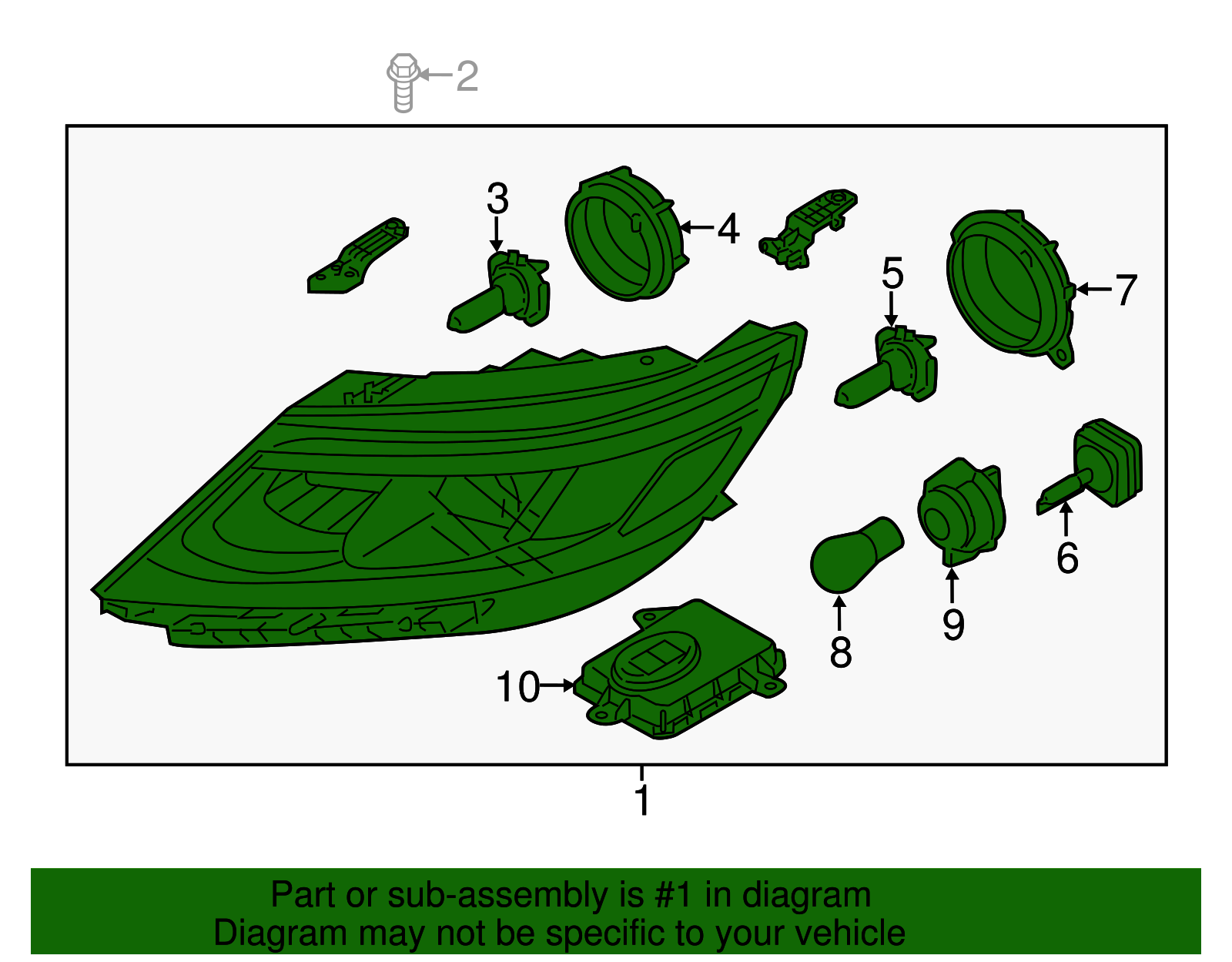 2014-2015 Kia Sorento Composite Assembly 92102-1U800 | Kia Parts Fast